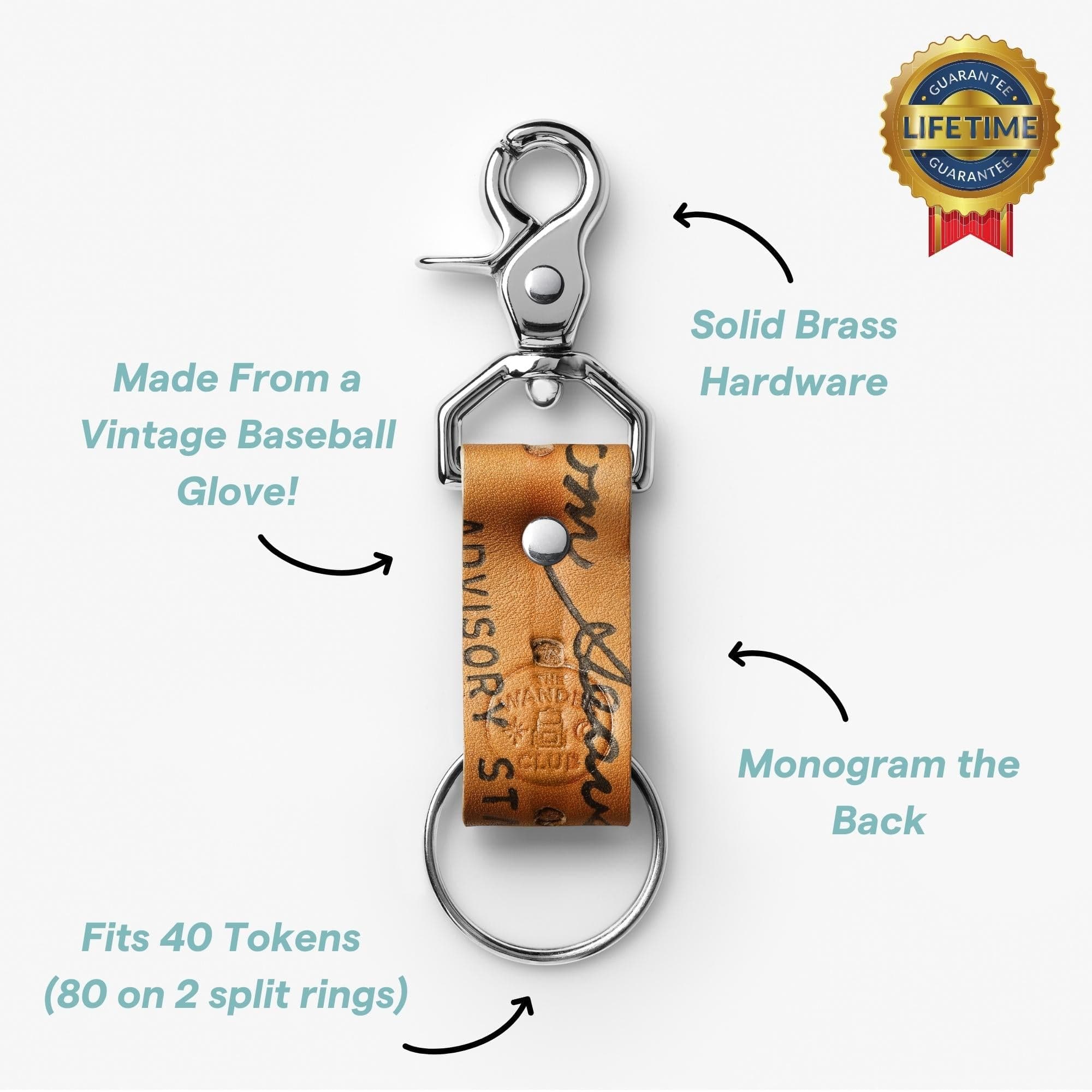 Baseball Glove Keychain from The Wander Club